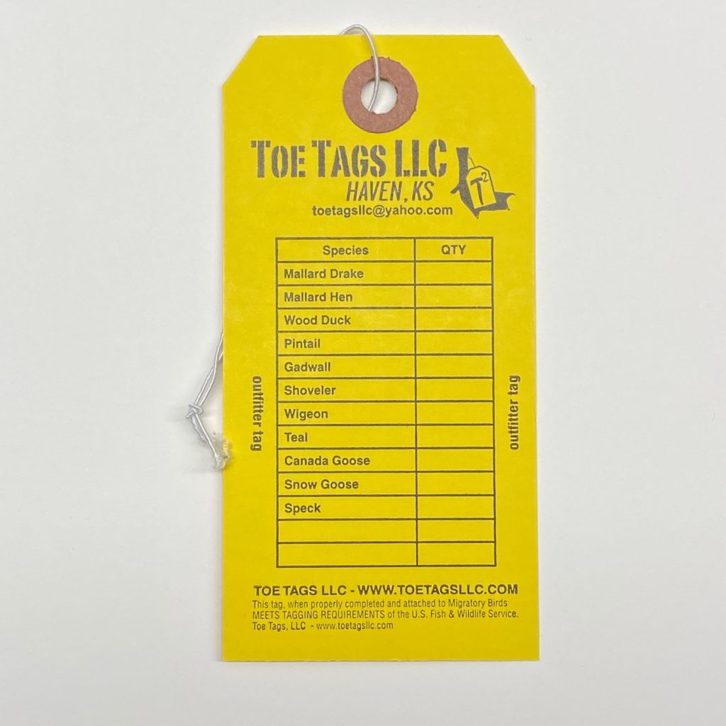 Outfitter Tag - Toe Tags LLC